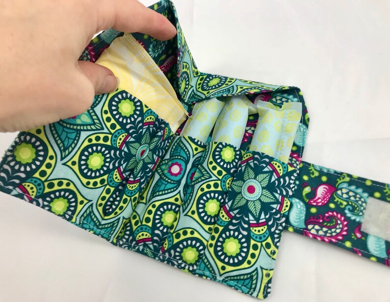 Privacy Pouch Green Tampon Case Sanitary Pad Case Pad | Etsy