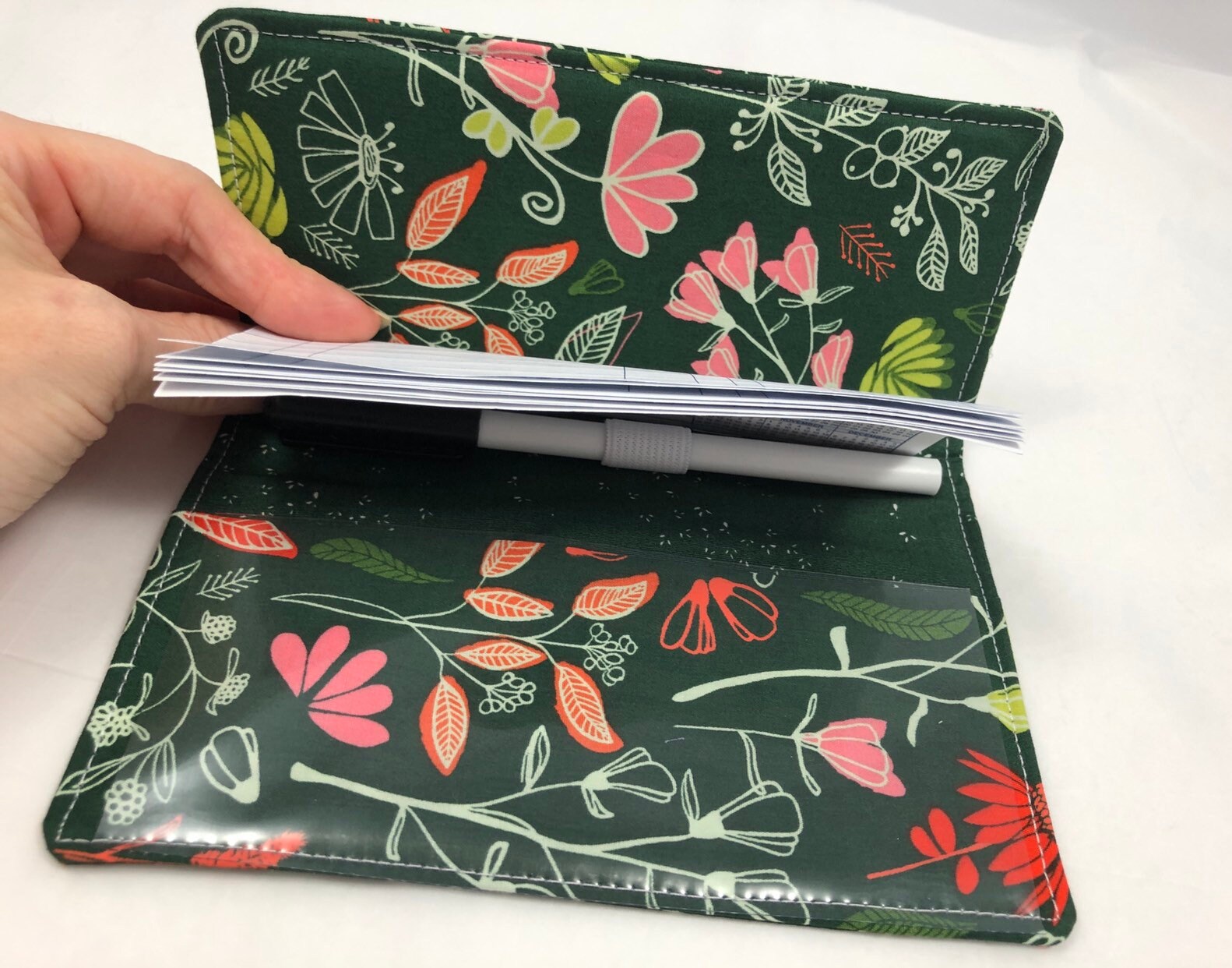 Green Duplicate Checkbook Cover Register Duplicate Checkbook | Etsy