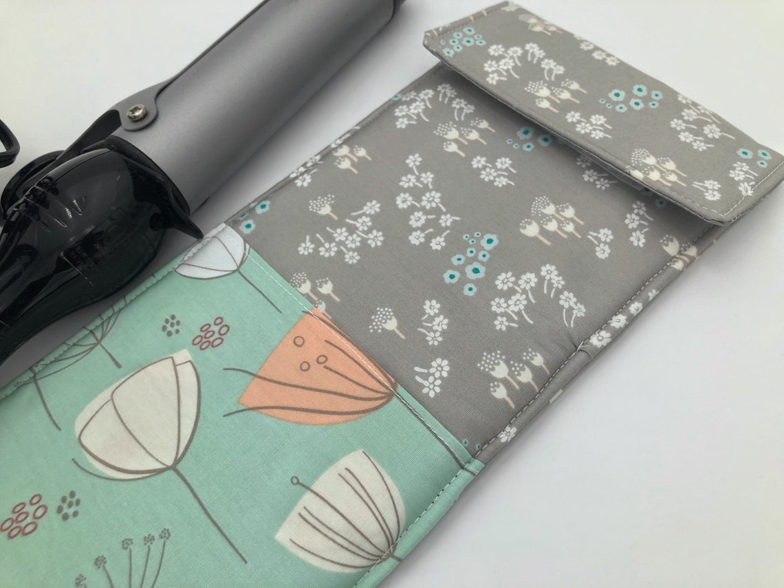Grey Curling Iron Holder Curling Iron Case Travel Flat Iron | Etsy