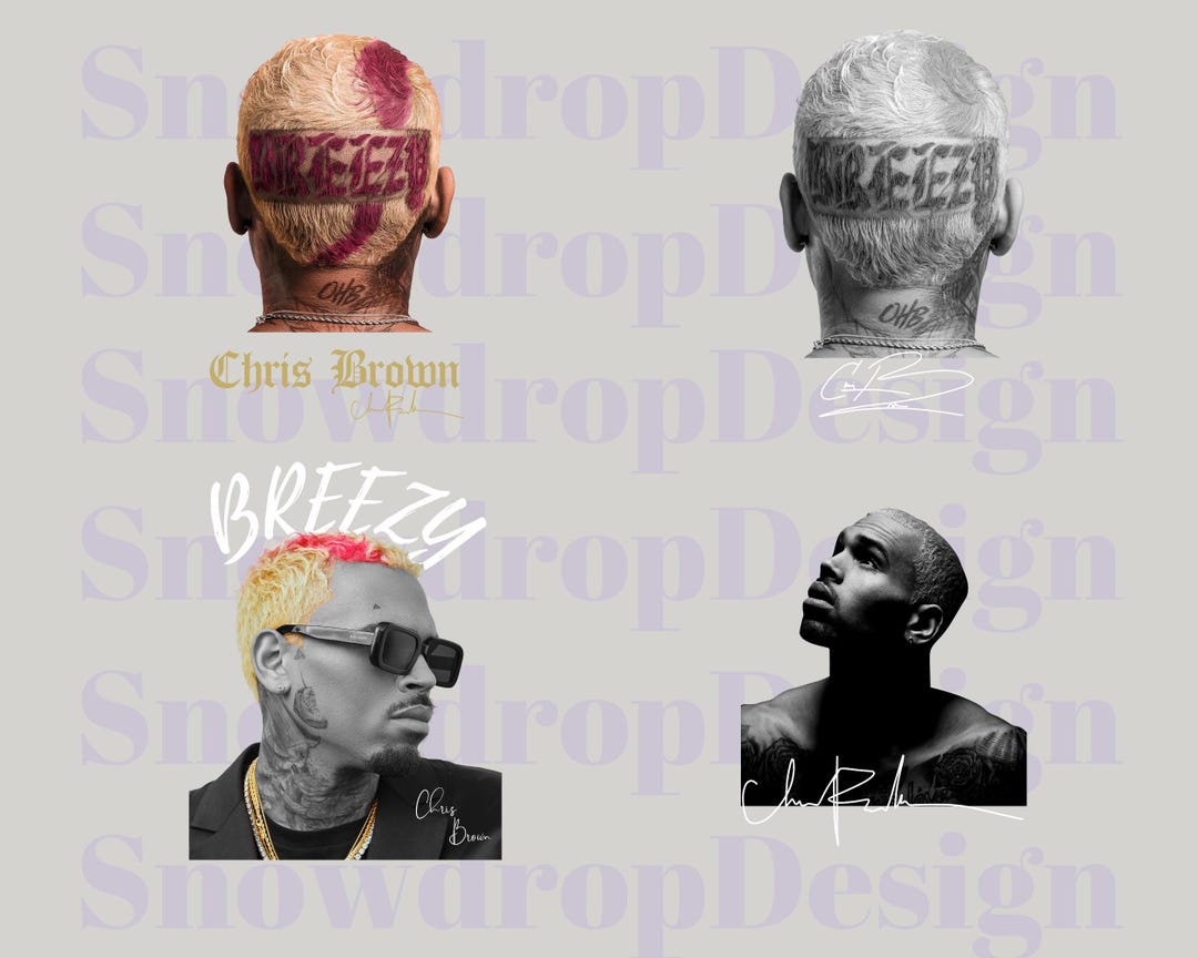 Chris Brown PNG Bundle, Breezy Album Art, Hip Hop Rap Singer PNG ...