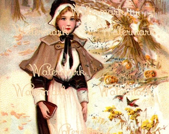 Pilgrim Girl Art - Etsy Ireland