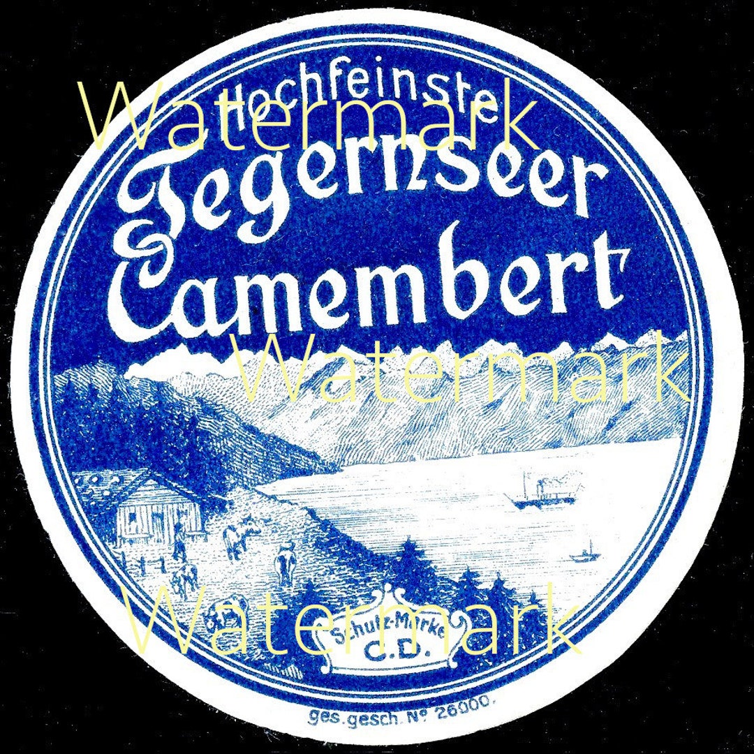 Vintage French Camembert Cheese Label. Instant Digital Download - Etsy