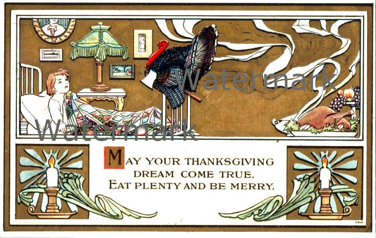 Vintage Thanksgiving Nightmare Turkey With Ax, Digital Download. - Etsy