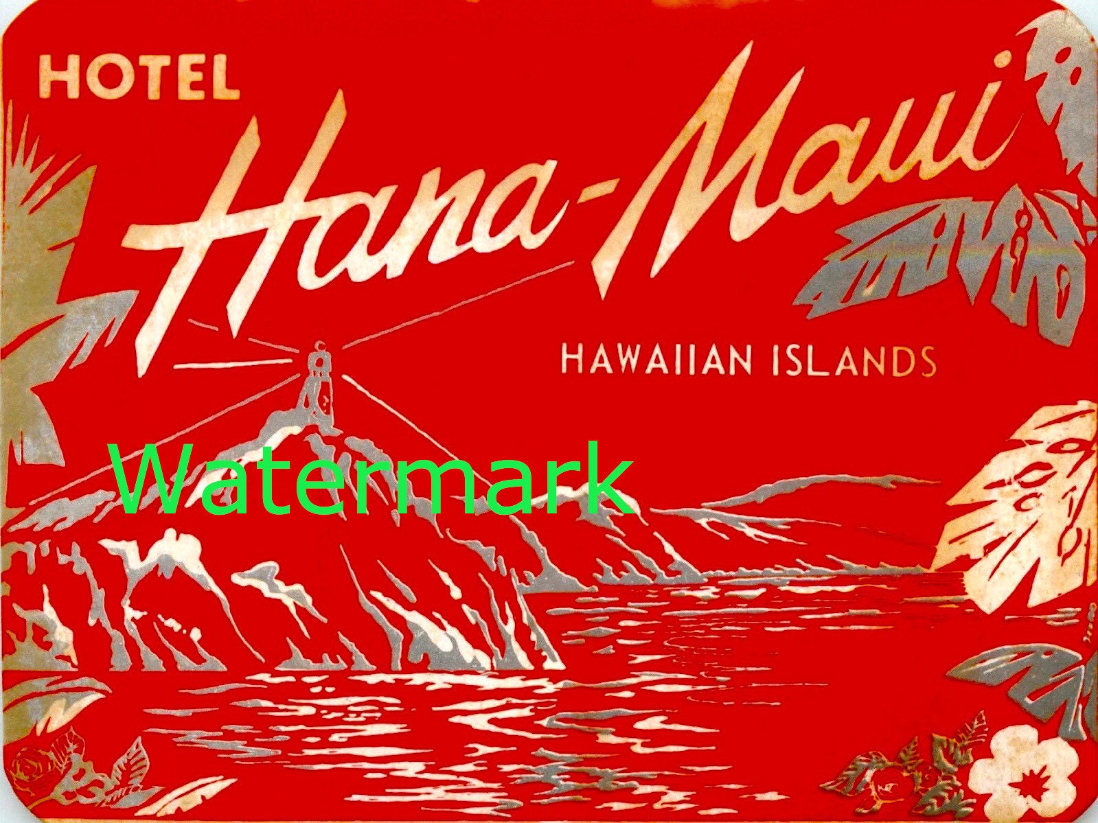 Hawaii Vintage Luggage Labels