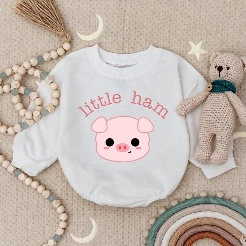 Pig Farm Baby Romper, Funny Country Newborn Outfit - Etsy