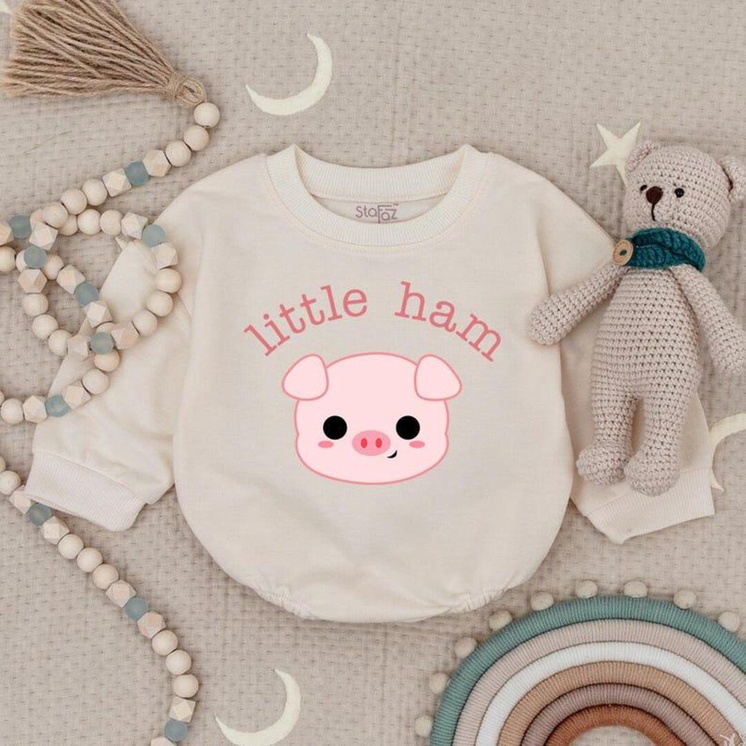 Pig Farm Baby Romper, Funny Country Newborn Outfit - Etsy
