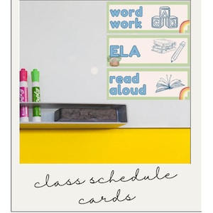 Editable Visual Schedule Cards | Natural Vibes | Calm Classroom Decor ...