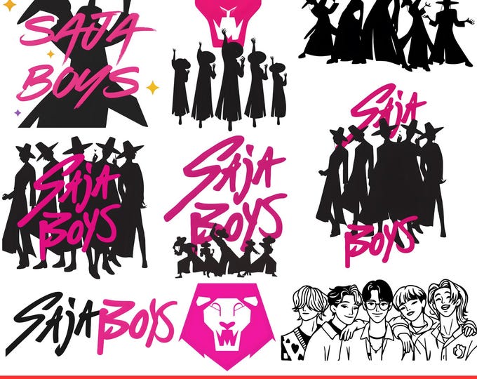 K-pop Demon Hunters Logo Pack | Demon Hunters Inspired Svg,ai,eps,png ...