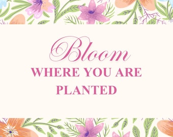Bloom Where You Are Planted Bulletin Board Kit - Etsy