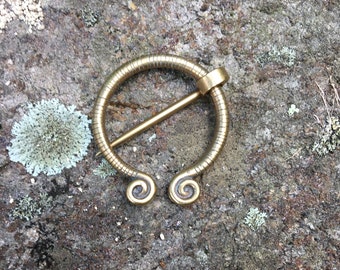 Viking Knotwork Penannular Brooch Shaw Pin | Etsy