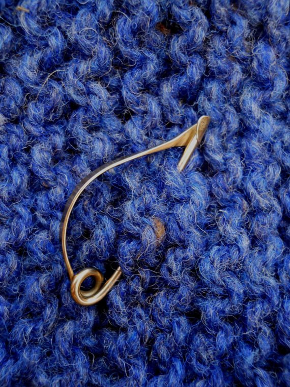 Hand Forged Brass Fibula - Etsy