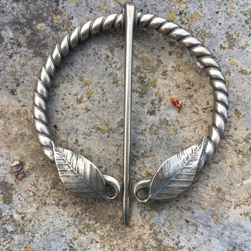 Penannular Brooch Shawl Pin Viking Clasp White Bronze | Etsy