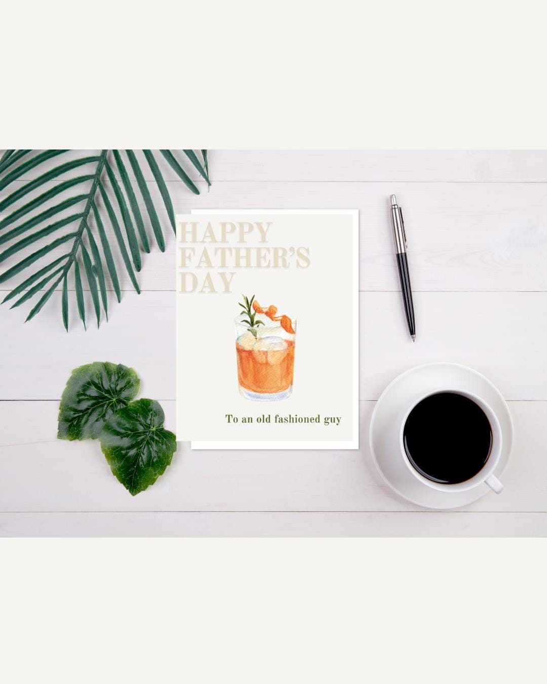 Digital Father's Day Card for Dad - Old Fashioned Guy Cocktail Drink ...