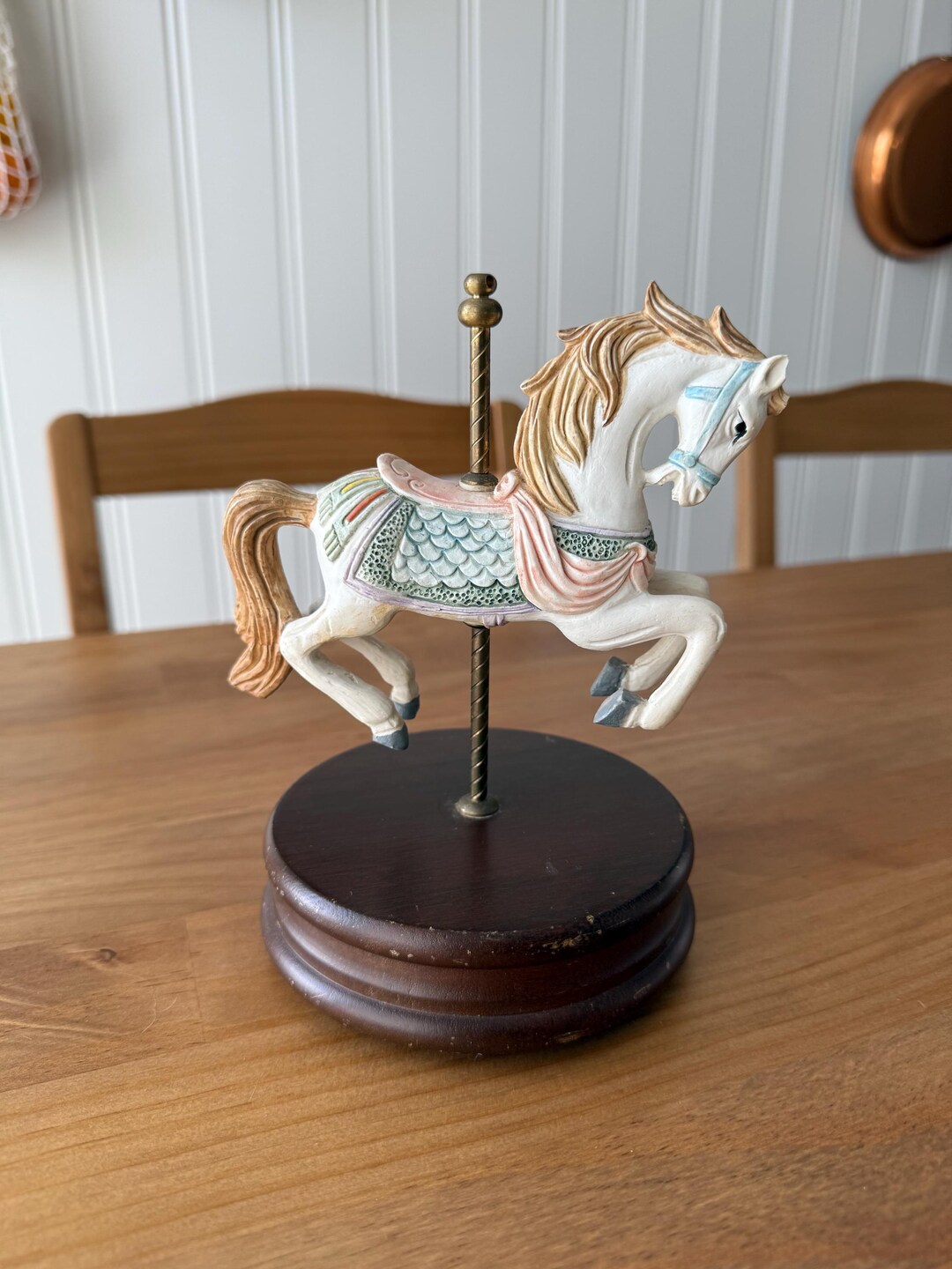Vintage Turning Carousel Horse Music Box - Etsy Canada