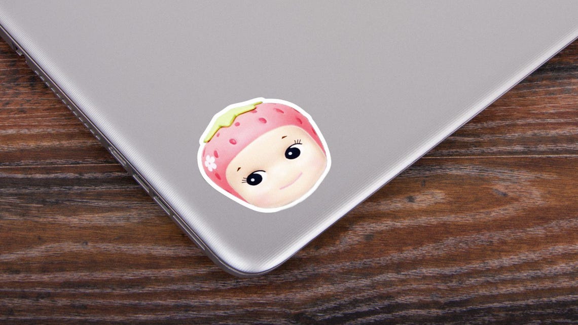 Cute Sonny Angel Face Stickers, Fun Laptop Decal, Adorable Planner ...