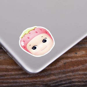 Cute Sonny Angel Face Stickers, Fun Laptop Decal, Adorable Planner ...