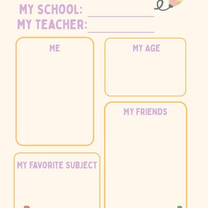 End of Year Time Capsule for Preschool, Kindergarten and Homeschool - Etsy