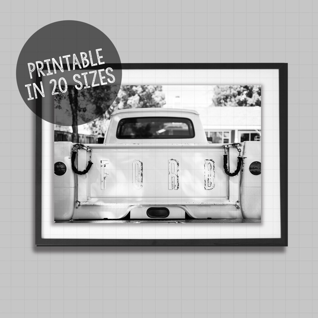 Vintage 1966 Ford F350 Truck Print, Rare Crew Cab (digital Download) - Etsy
