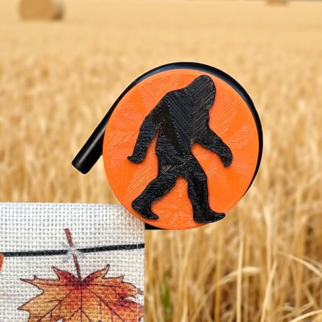 Sasquatch! Flag Guardian Button: Garden Flag Guardian Wind Stopper ...