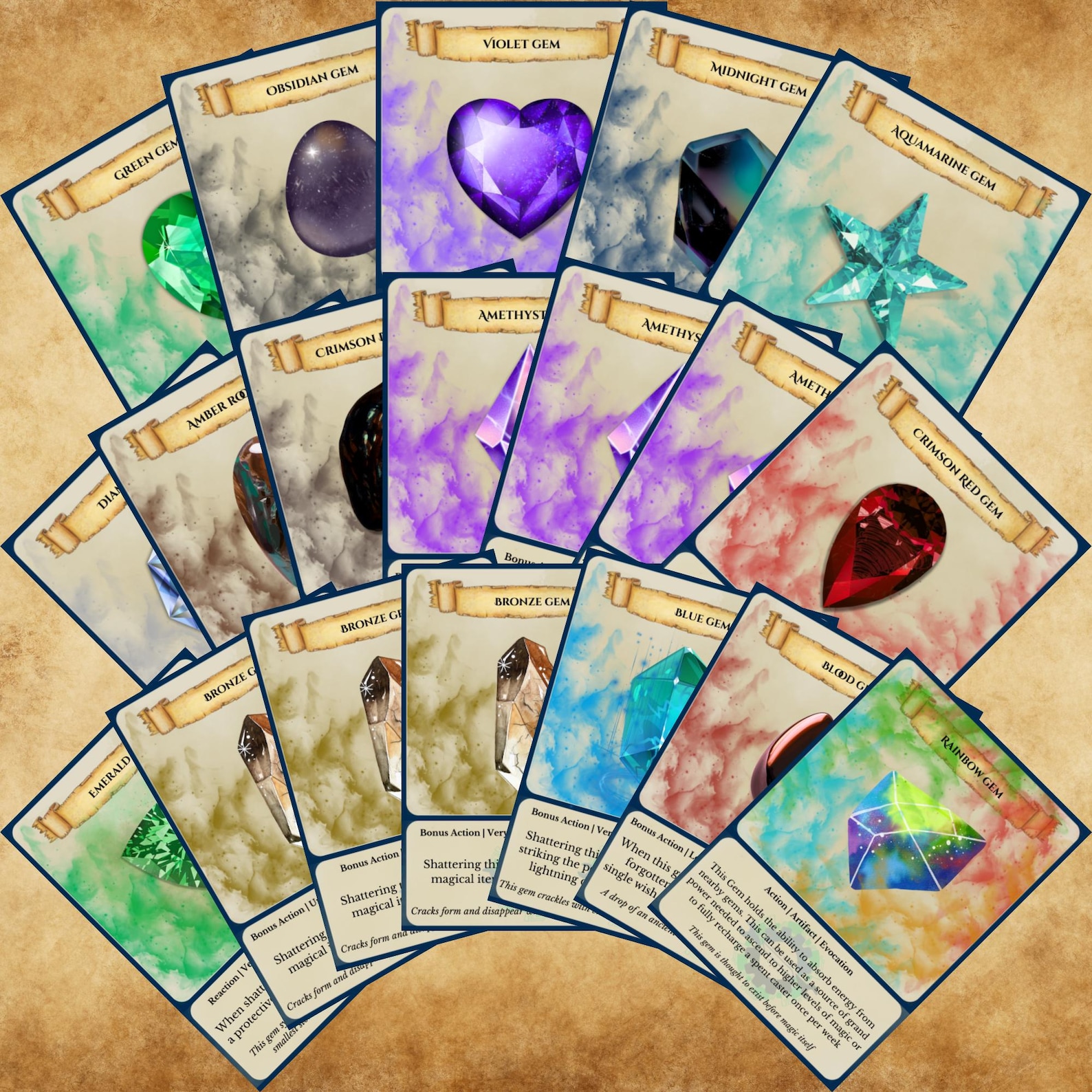 Gems of the Void: Dnd 5e Magic Item Cards Set (digital Download) - Etsy