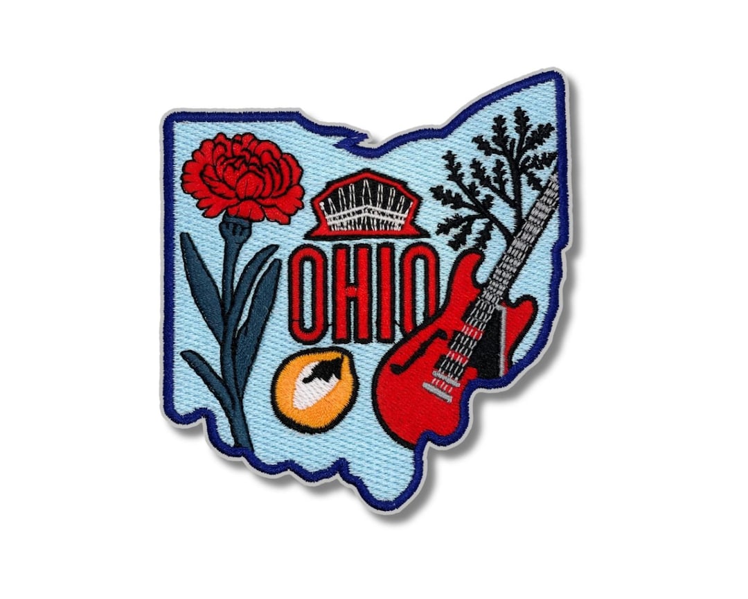 Proud Ohio Patch | Embroidered State Patch | 4 X 3.65 Inches - Etsy