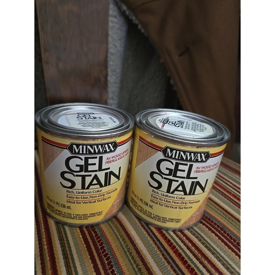 Minwax Gel Stain Honey Maple 8 Oz / Half Pint Interior Wood Veneer NEW ...