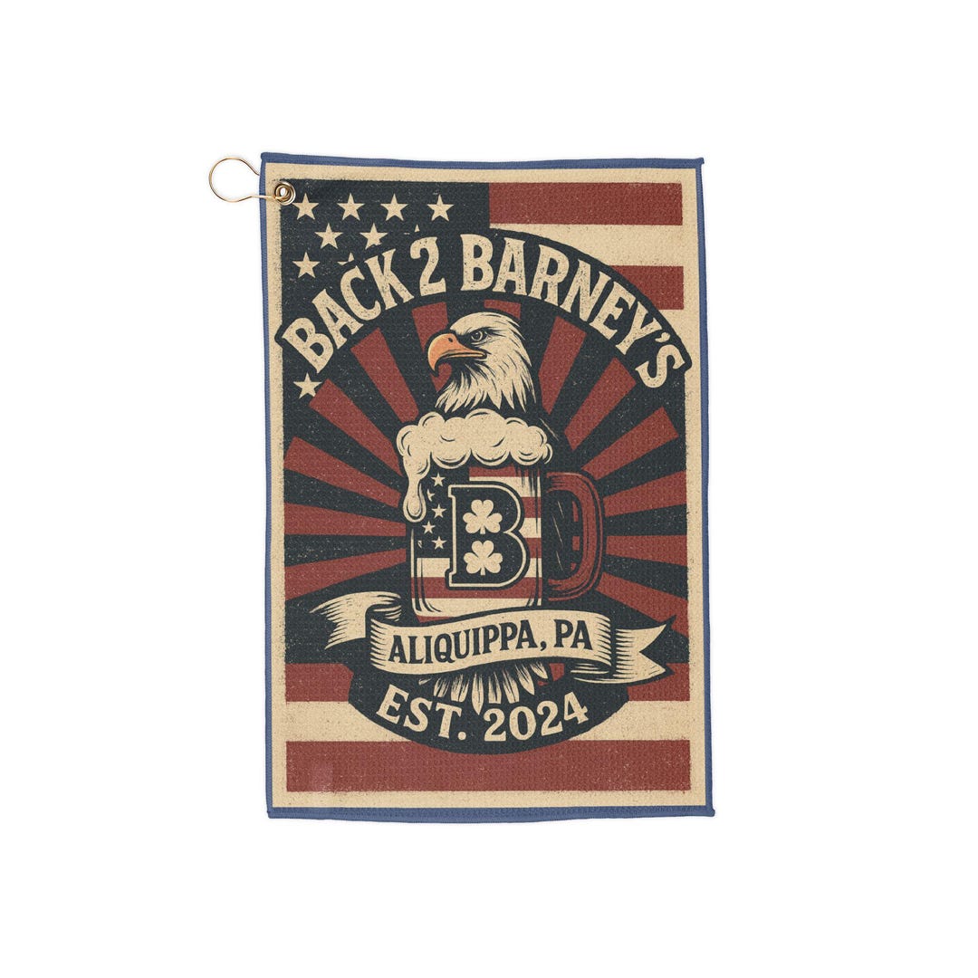 Back 2 Barneys Golf Towel - Etsy