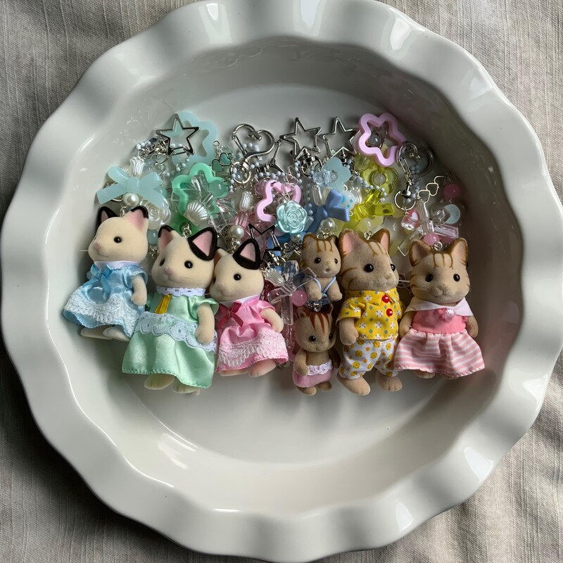 Calico Critters Keychain - Etsy