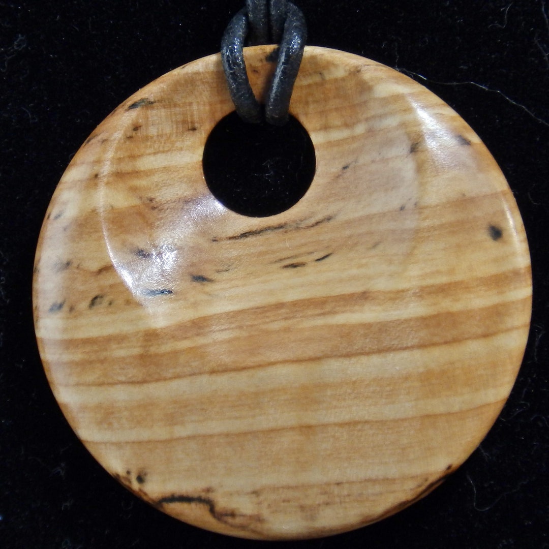 Mountain Ash rowan Wooden Pendant, Wear Wood, Jewelry, Leather Cord - Etsy