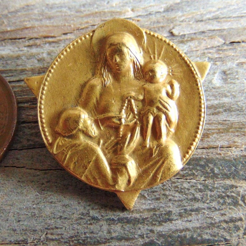 Virgin Mary Pin - Etsy