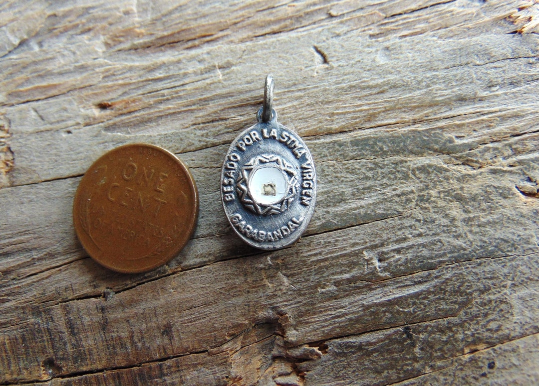Virgin of Garabandal Vintage Catholic Relic Medal or Pendant Our Lady ...