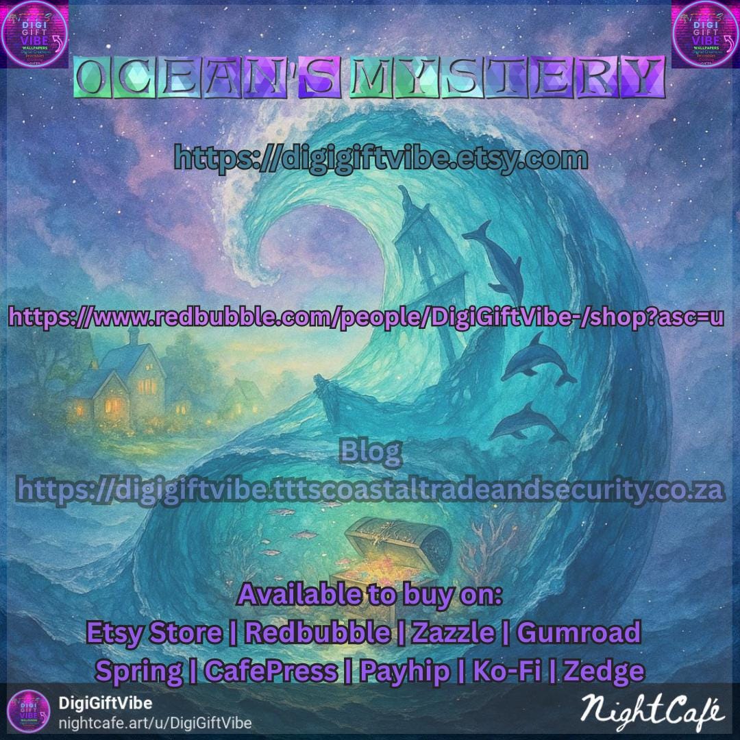 Ocean's Mystery Set Wallpapers Misc Sizes - Etsy