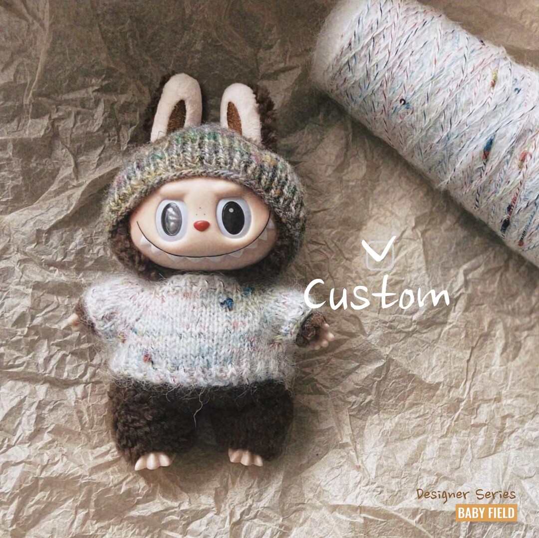 Wool Knit Outfits for 17cm Labubu – Handmade Doll Clothes by Xiximama ...