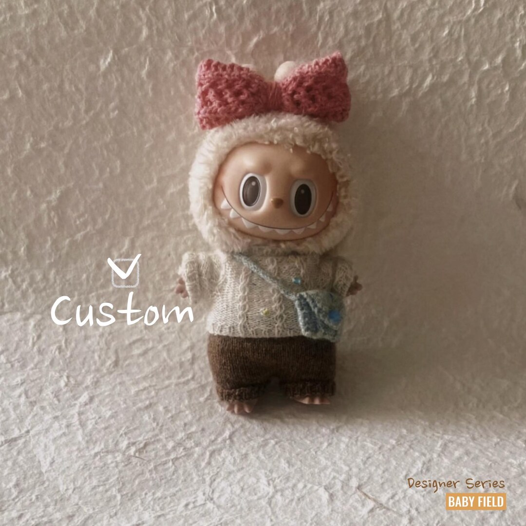 Wool Knit Outfits for Labubu 17cm – Original Design, Hademade Doll ...