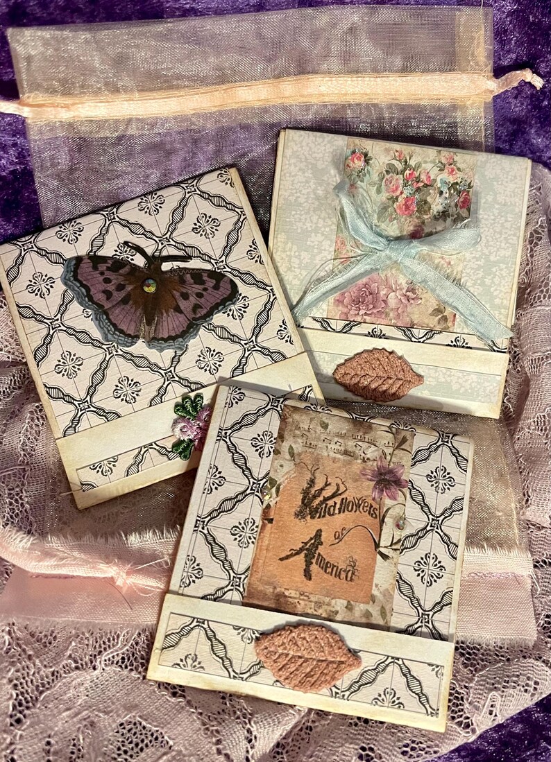 Junk Journal Match Notebooks, Set of 3 With Images Vintage Images ...