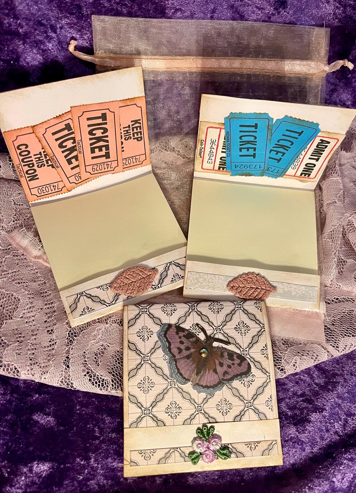 Junk Journal Match Notebooks, Set of 3 With Images Vintage Images ...