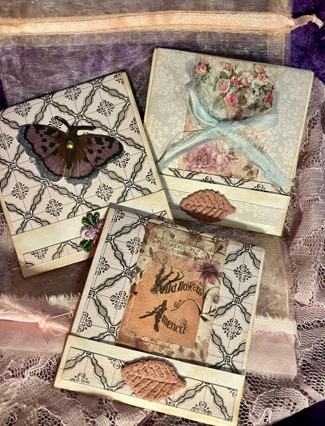 Junk Journal Match Notebooks, Set of 3 With Images Vintage Images ...