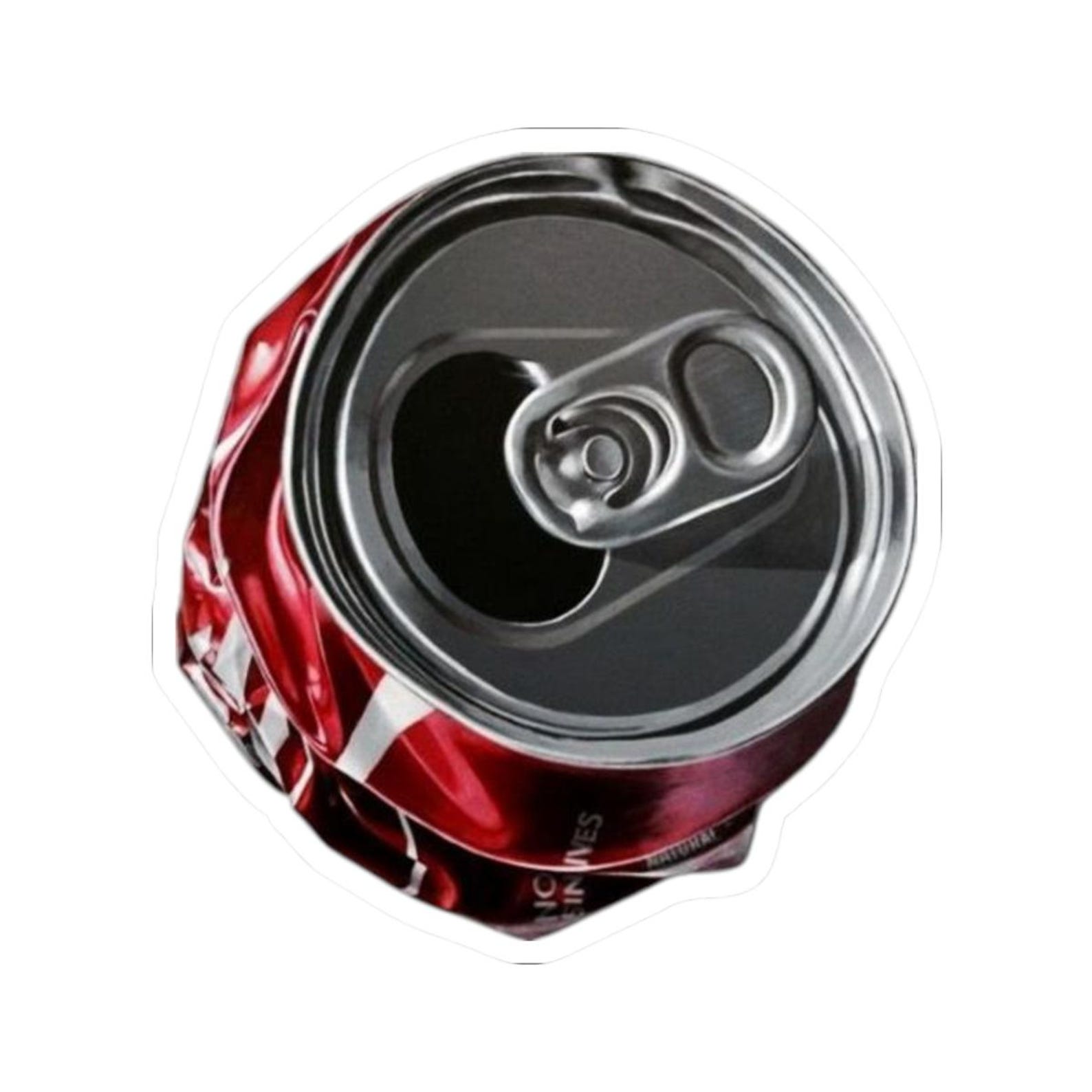 Crumpled Soda Can Kiss-cut Stickers, Fun Laptop Decals, Unique Drink ...