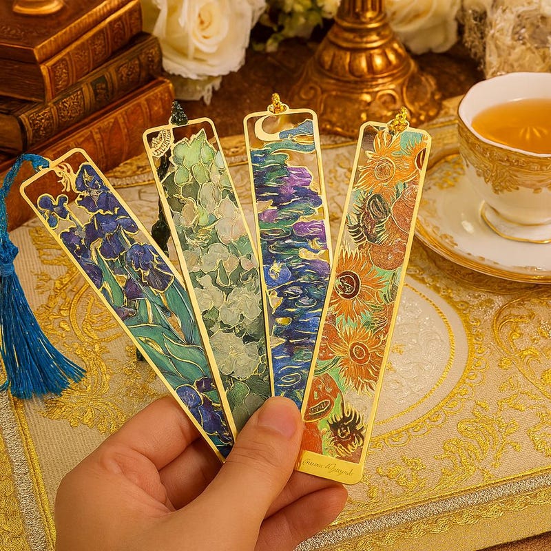 Van Gogh Monet Bookmark - Etsy