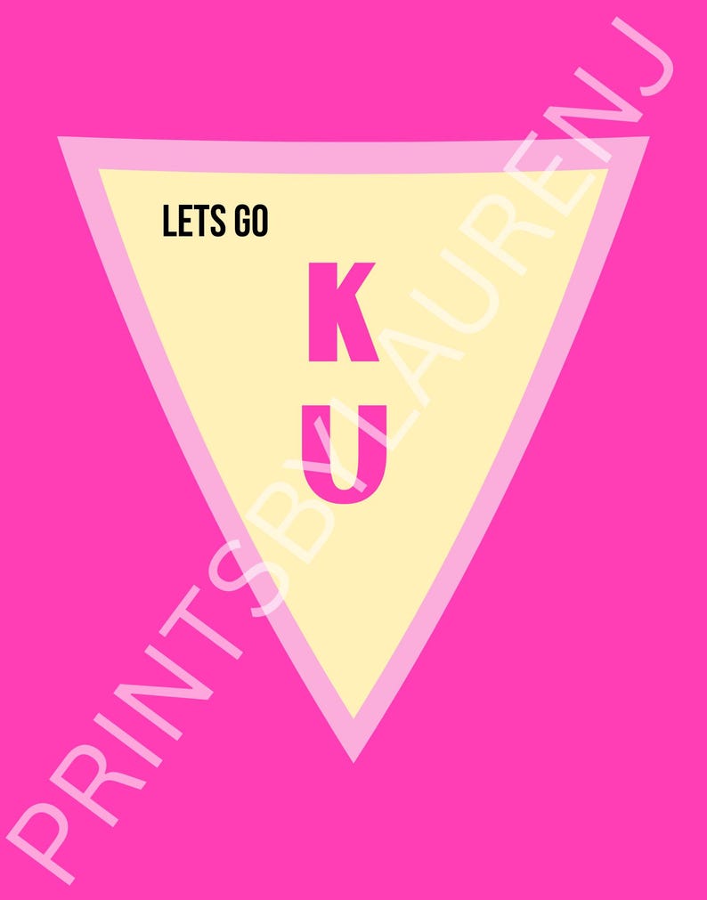 The University of Kansas Digital Art Print KU - Etsy