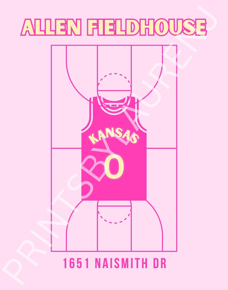 The University of Kansas Digital Art Print KU - Etsy