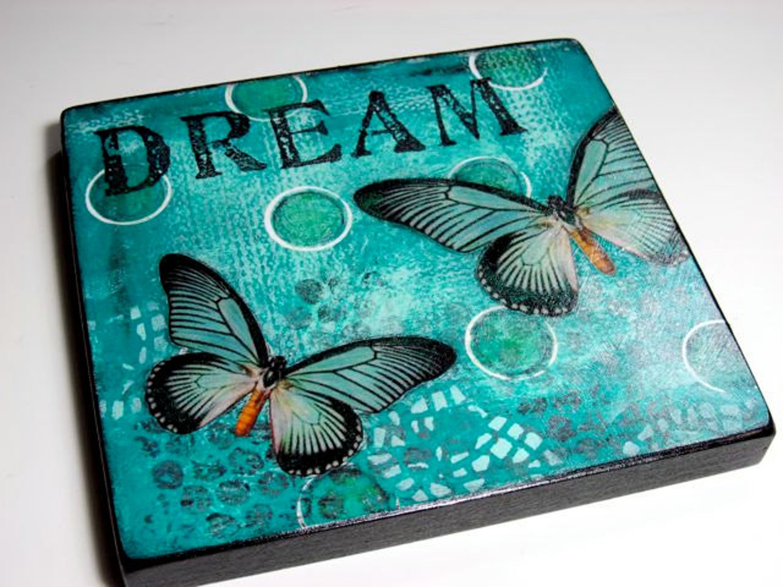 Dream Collage Print Mounted on Wood | Etsy