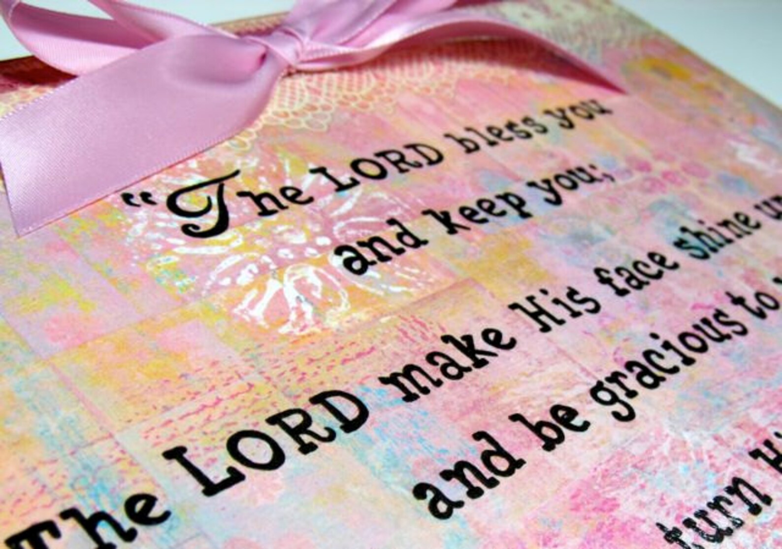 Mixed Media Scripture Painting Print Mounted on Wood - Etsy