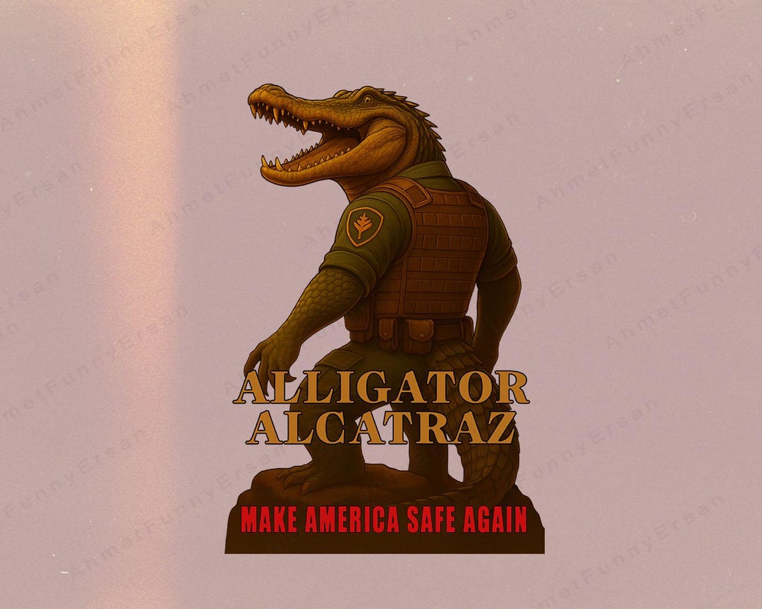 Alligator Alcatraz Soldier PNG – Tactical Gator Mascot Graphic With ...