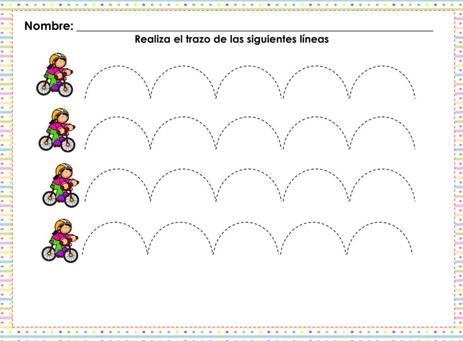 Trazos, Letras, Numeros Y Figuras Para Niños - Etsy