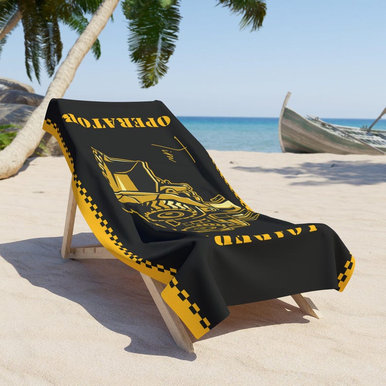 Heavy Equipment Operator Towel | Loader Grader Dozer Excavator RD Truck ...