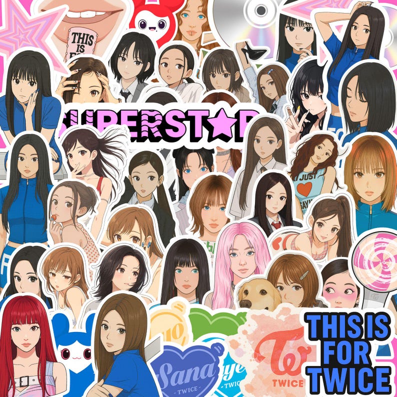 TWICE Stickers | K-pop | Digital PDF PNG - Etsy