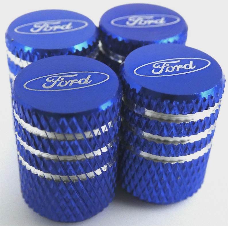 4x Tire Dust Caps Wheel Air Valve Stem Screw Covers Ford - Etsy