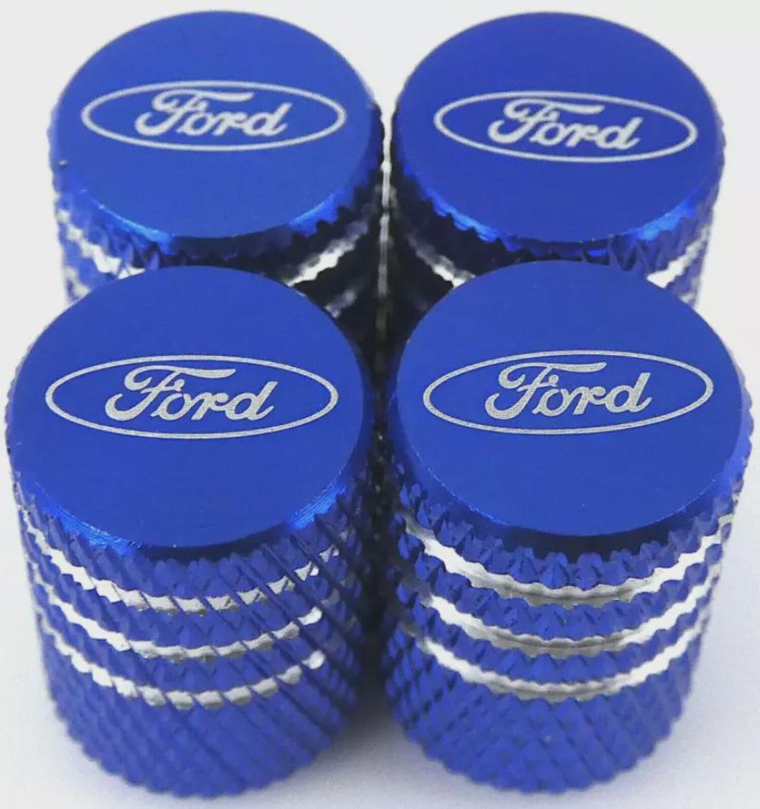4x Tire Dust Caps Wheel Air Valve Stem Screw Covers Ford - Etsy
