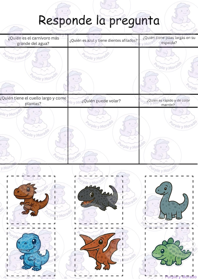 10 Juegos Y Actividades De Dinosaurios Para Preescolar – PDF Educativo ...